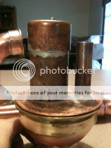 My new mini thumper pot still head....Tic Tock - Home Distiller